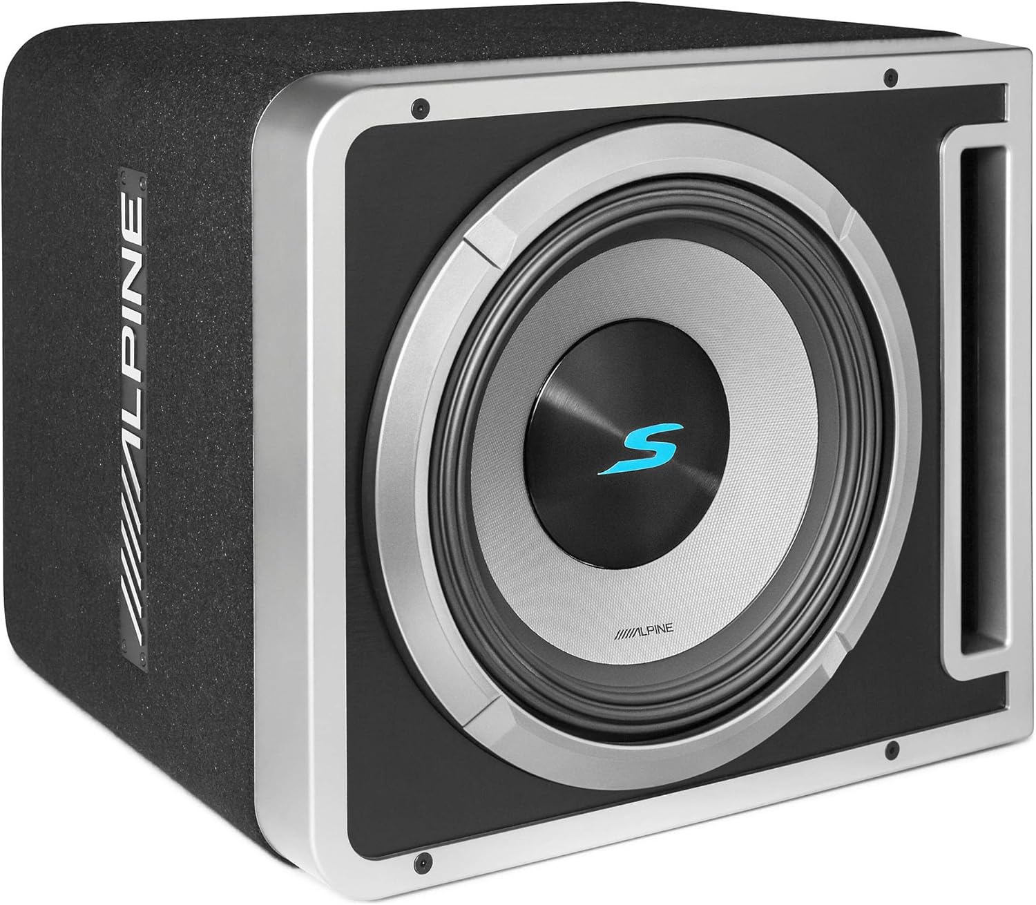 S2-SB12V Alpine Halo S-Series 12" Subwoofer Sub Single Loaded Ported Enclosure 600W RMS 2 Ohm ...