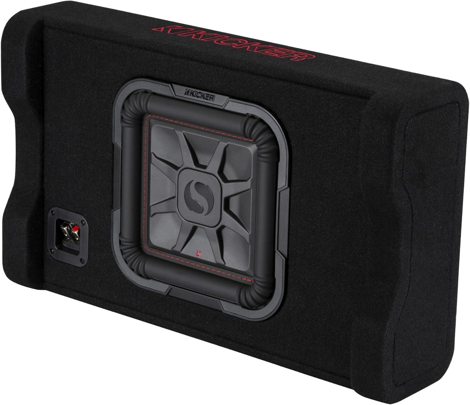 49L7TDF102 KICKER 10" L7T Subwoofer Single Loaded Down Firing Enclosure ...