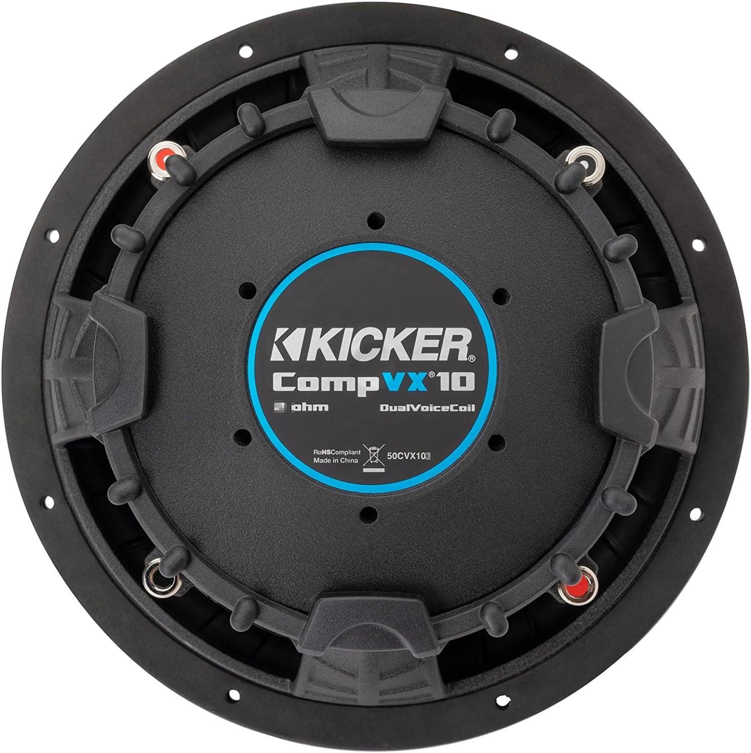 50CVX104 KICKER 10" CompVX Subwoofer Sub 600W RMS 4 Ohm DVC — Pro Audio ...