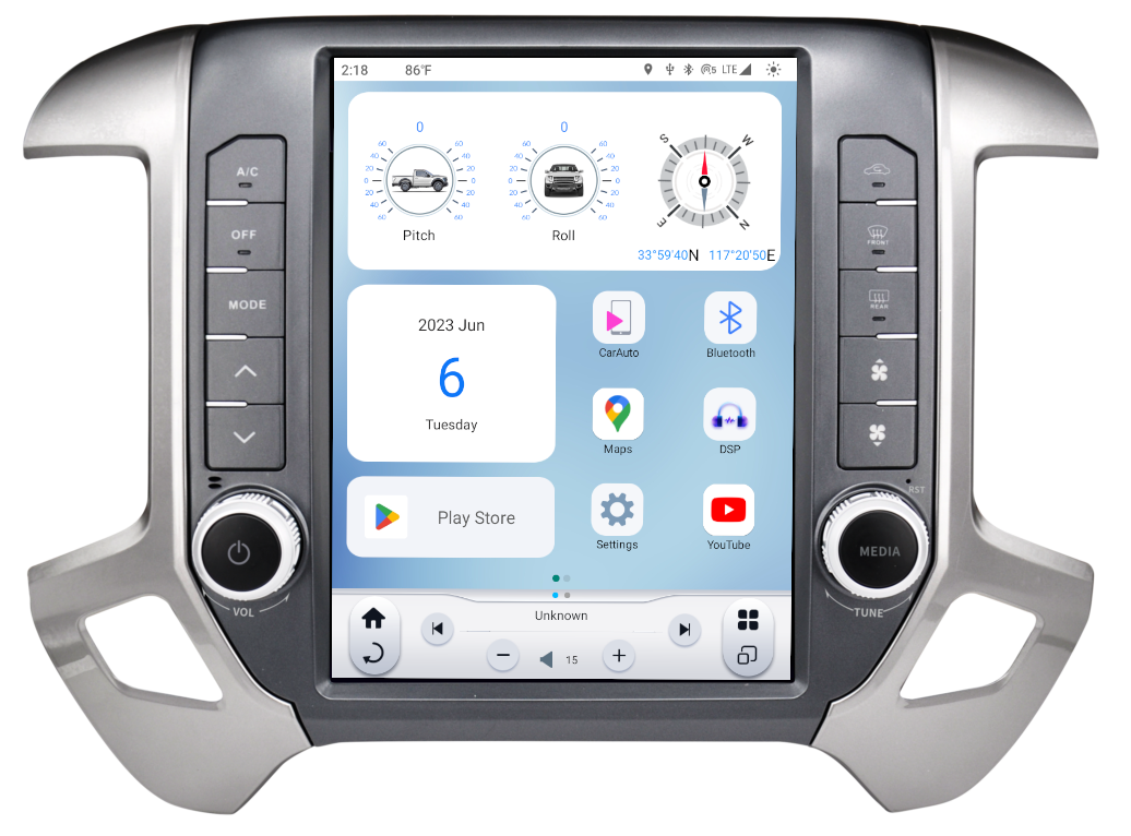 TS-GMPU12-1RR-6H Linkswell Gen VI T-Style 12.1" Tablet Radio 2014-2018 ...