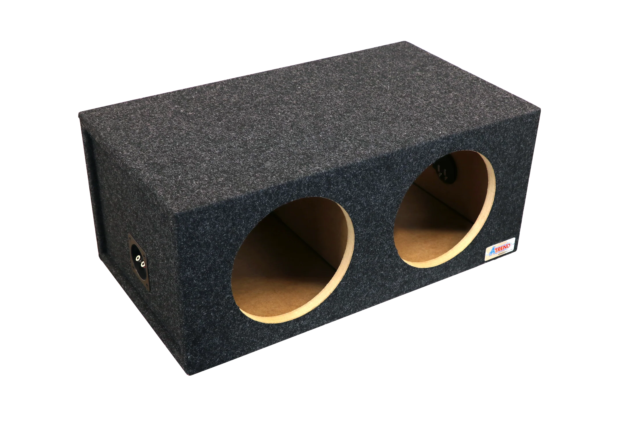 10DQL Charcoal Carpeted Atrend 10" Dual Subwoofer Sealed Box (Unloaded ...