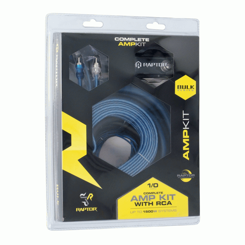 R2AK0 METRA 1/0 Gauge 0 AWG Complete Amplifier Amp Installation Wire ...