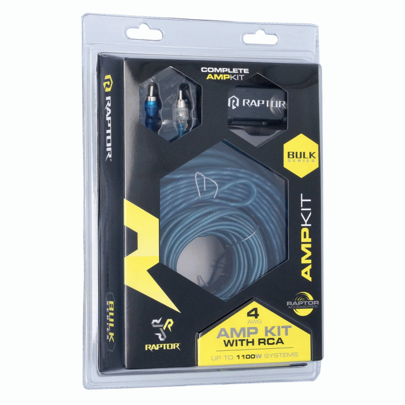 R2AK4 METRA 4 Gauge 4 AWG Complete Amplifier Amp Installation Wire Kit ...