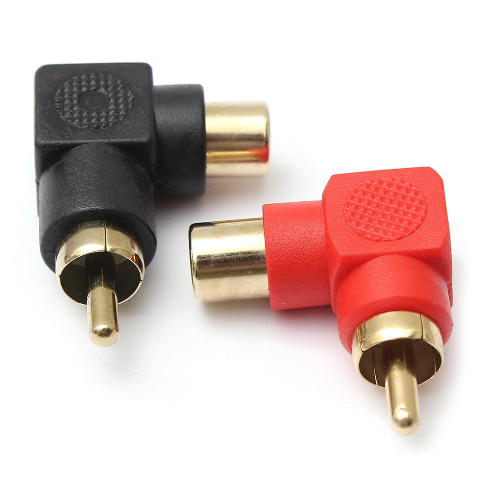 RCAMRA-1 METRA Installbay Right Angle RCA Barrel Connector - 2 Pack ...